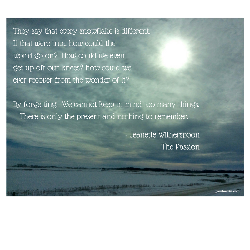 Last night, at one in the morning… – Pam Bustin